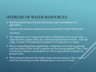 Water sources for environmental studies | PPTX
