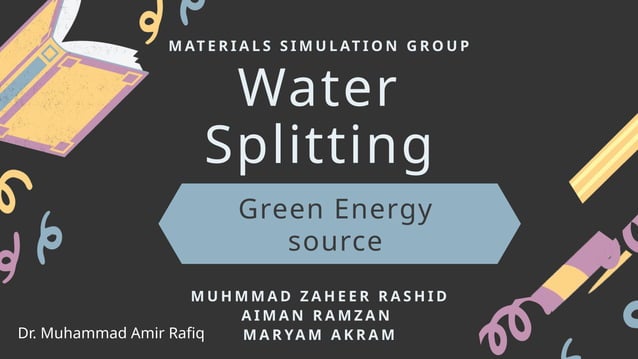 Water Splition by Muhammad Zaheer Rashid.pptx