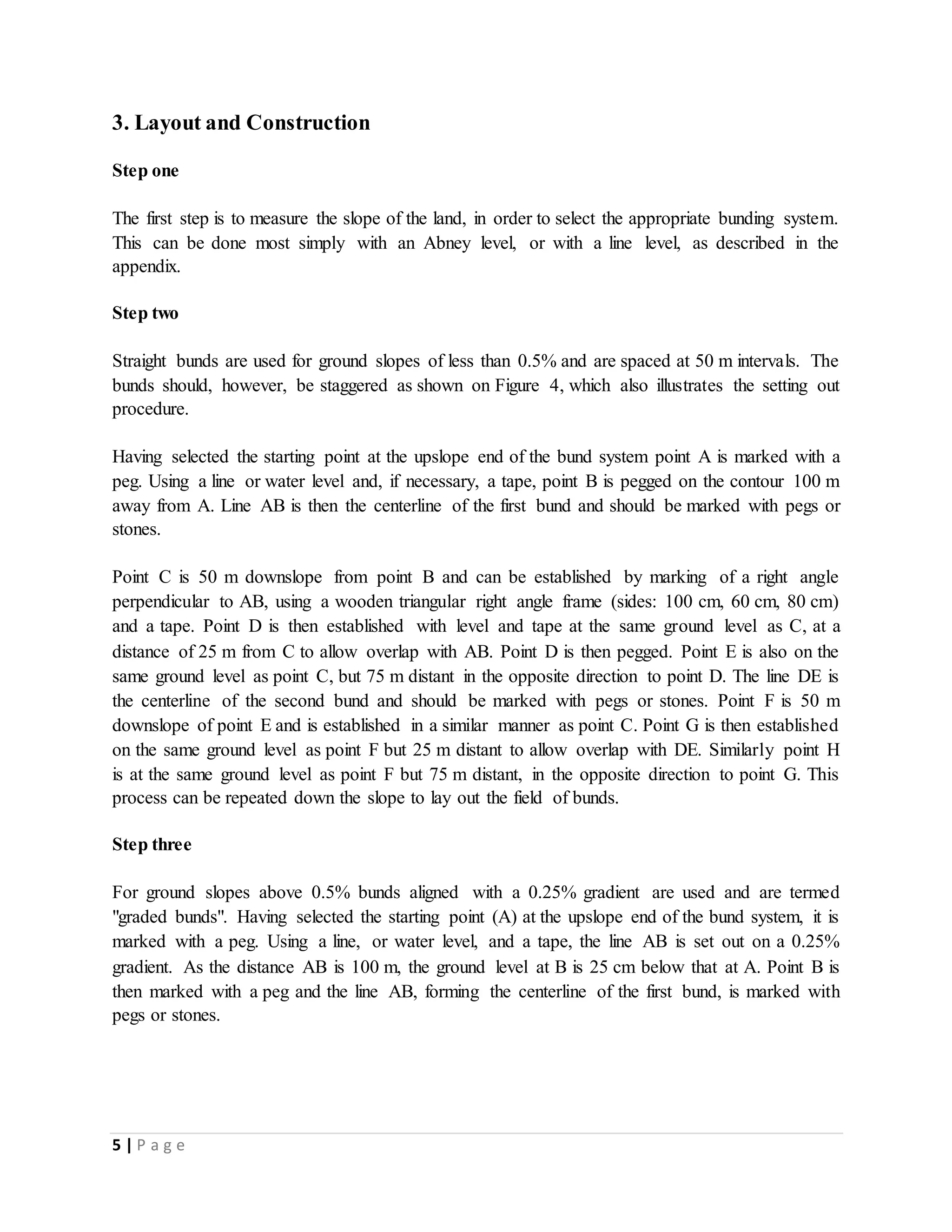 Water spreading bunds | DOCX