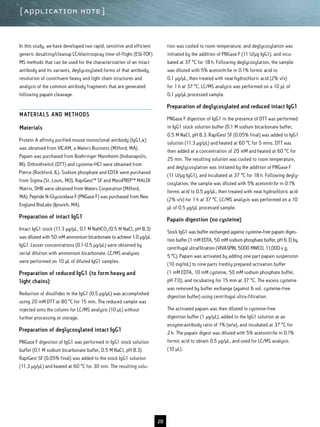 Waters protein therapeutics application proctocols | PDF