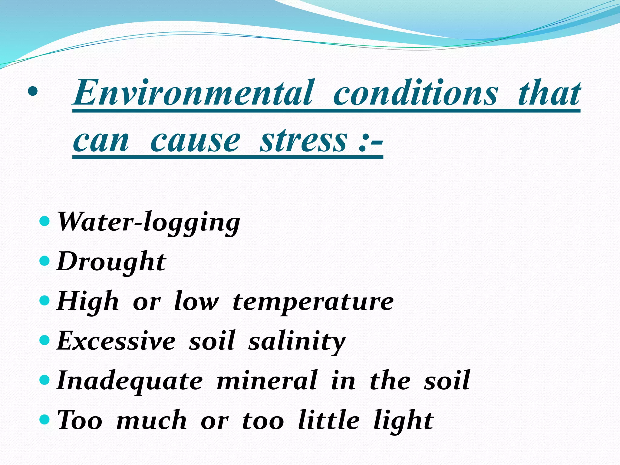 Water stress | PPTX