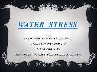 Water stress | PPTX