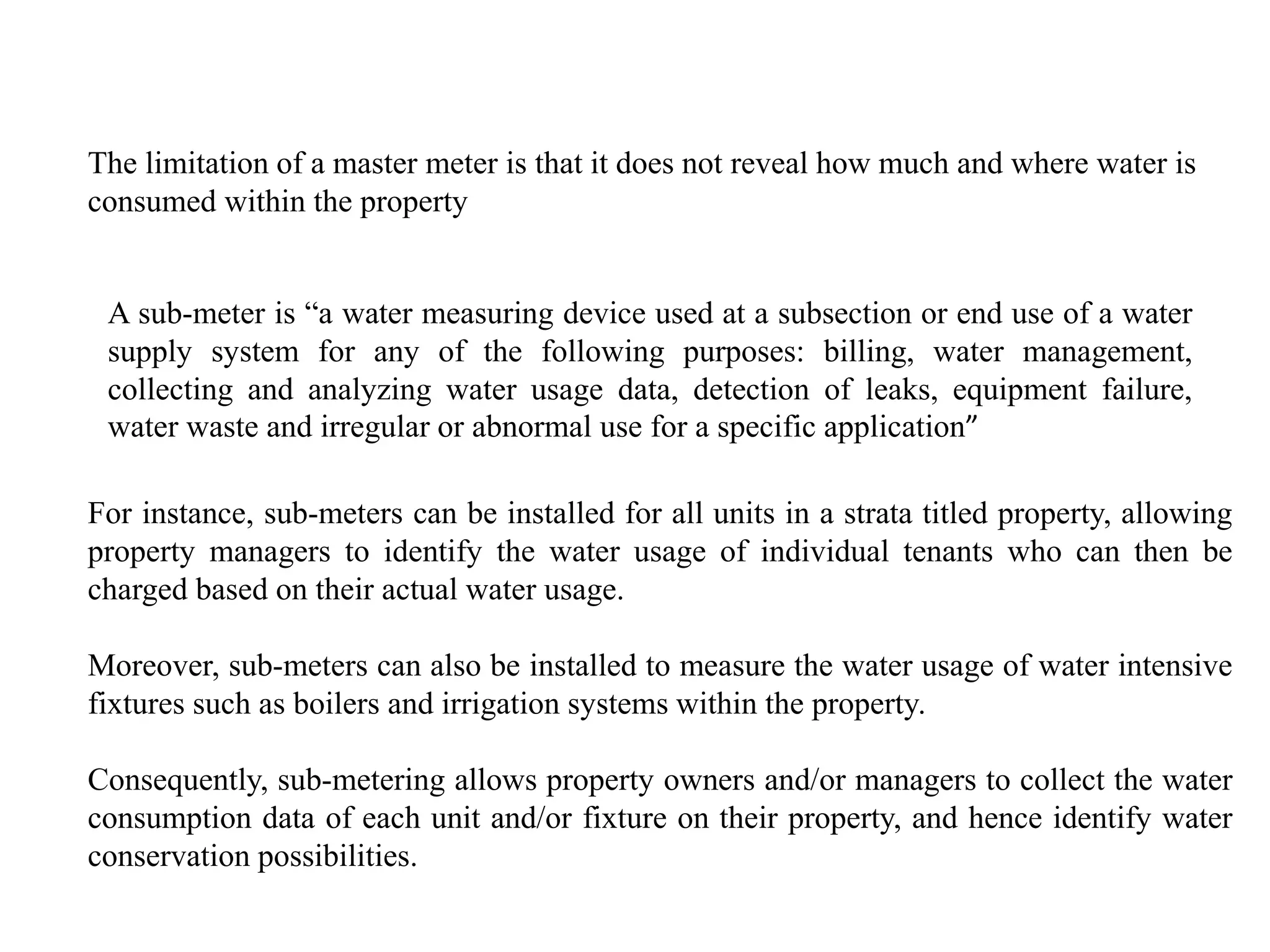 Water submetering | PPTX