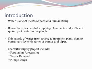 Water supply | PPTX