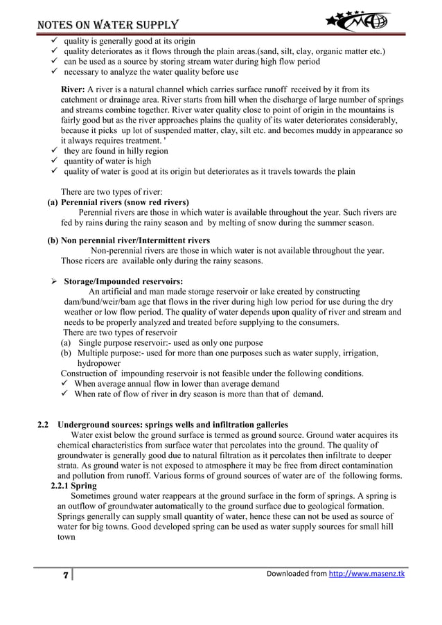 Watersupply | PDF
