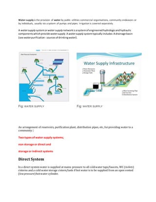 Water supply | DOCX | Geography | Science