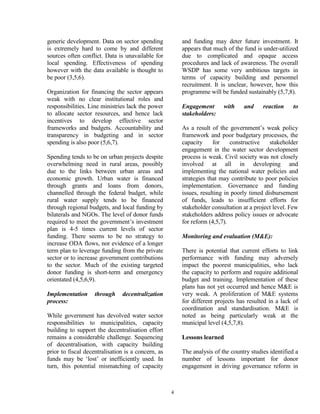 Water supply md gs-ethiopia country case study-final | PDF