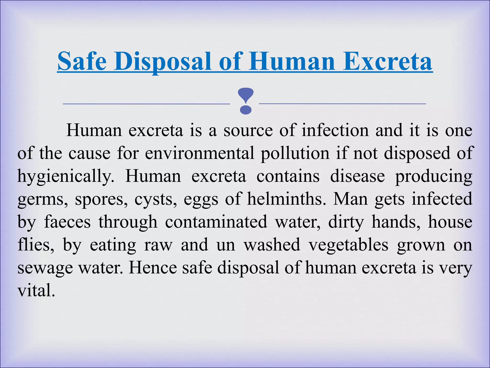 Water supply and sanitation | PPT