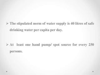 Water supply and sanitation program | PPTX