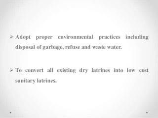Water supply and sanitation program | PPTX