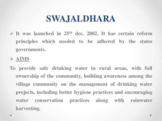 Water supply and sanitation program | PPTX