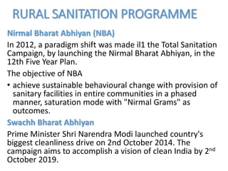 Water supply and sanitation program | PPT