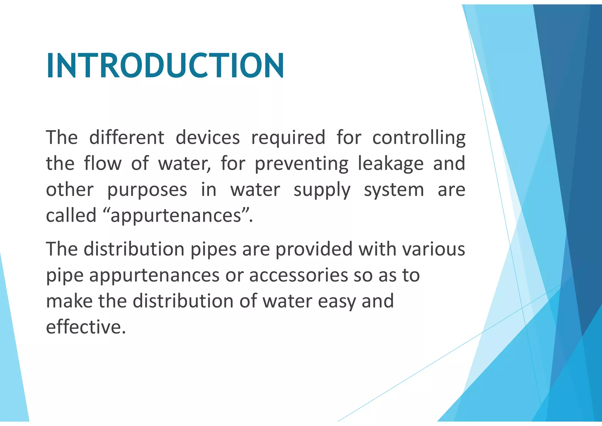 Water supply appurtenances | PDF