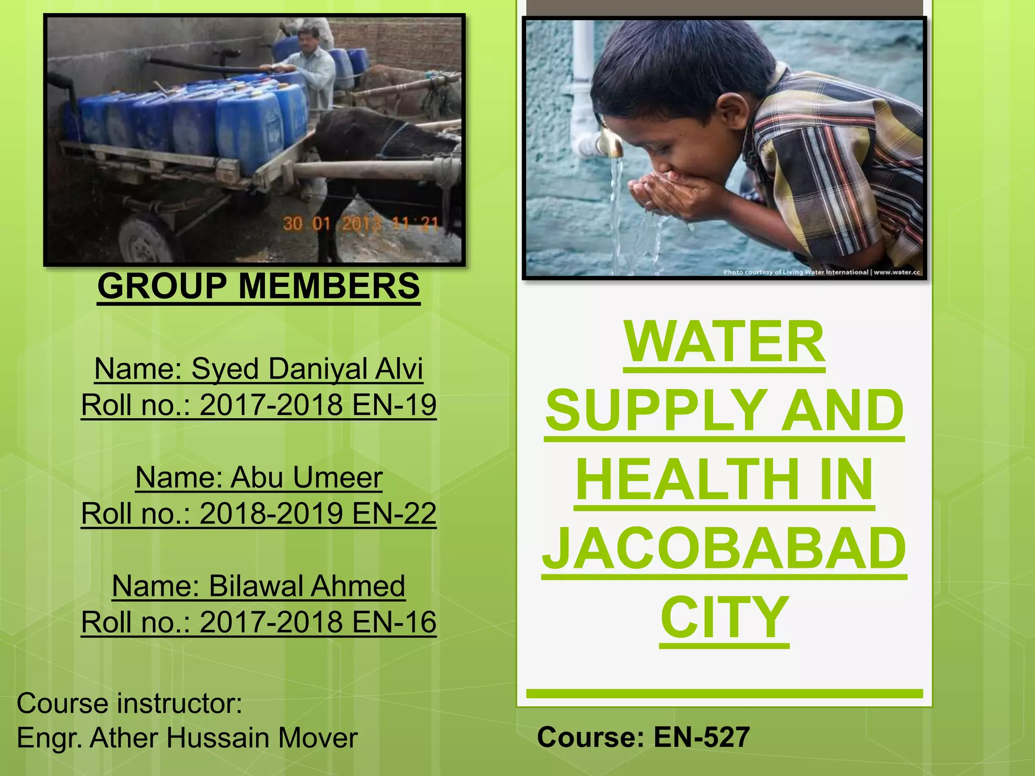 Water supply and health impact | PPT