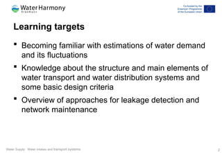 Water Supply Lesson 4 - Water intakes and distribution systems.pptx