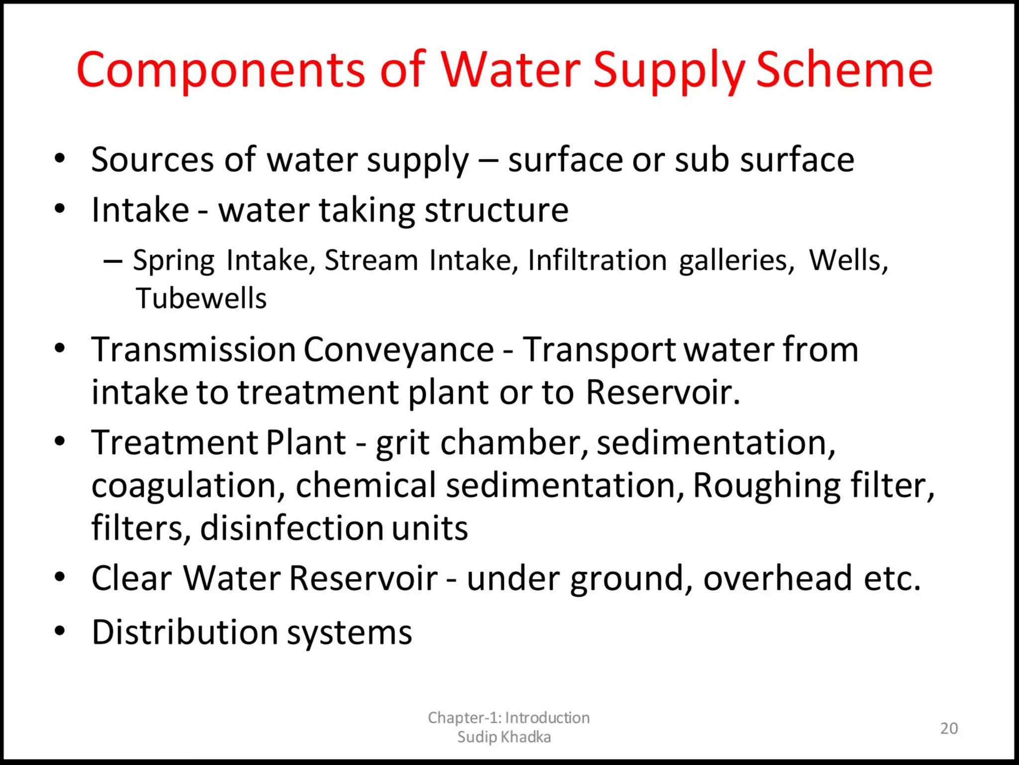 Water supply Engineering Notes by Sudip Khadka.pdf | Chemistry | Science