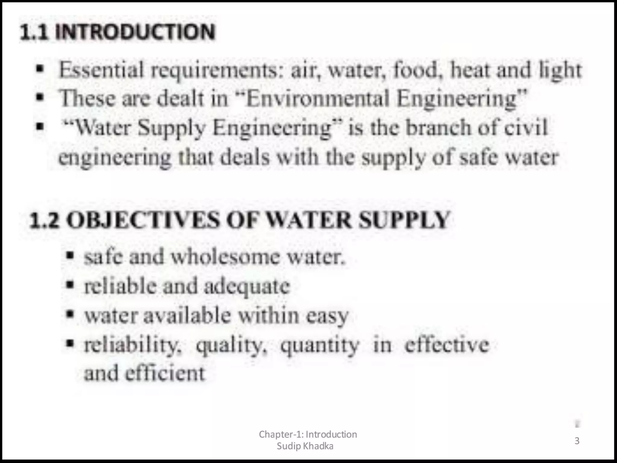 Water supply Engineering Notes by Sudip Khadka.pdf | Chemistry | Science