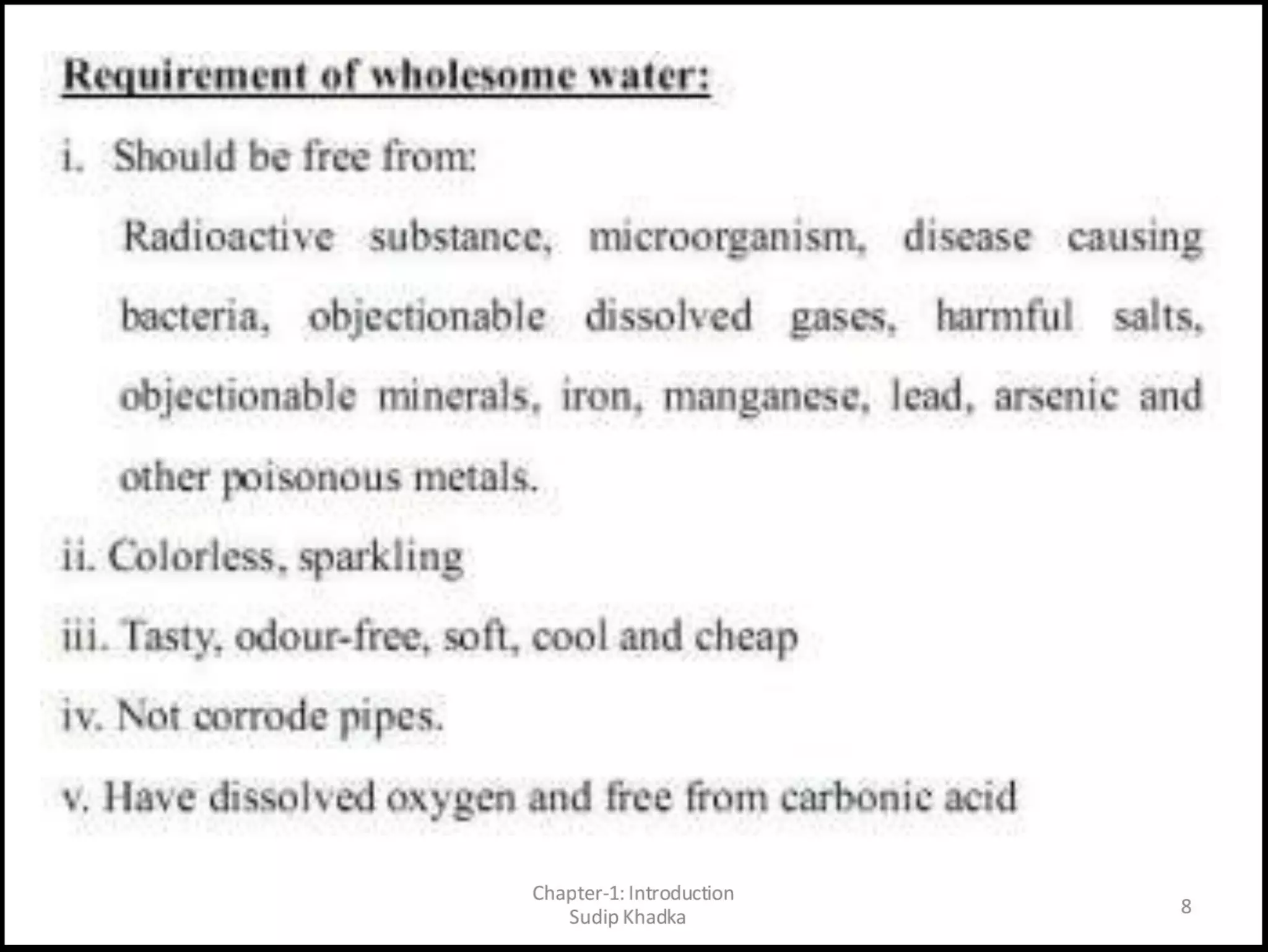Water supply Engineering Notes by Sudip Khadka.pdf | Chemistry | Science
