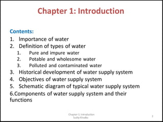 Water supply Engineering Notes by Sudip Khadka.pdf | Chemistry | Science