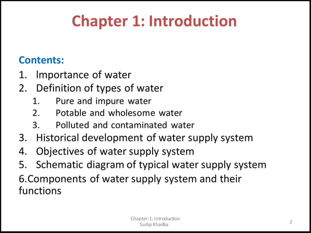 Water supply Engineering Notes by Sudip Khadka.pdf | Chemistry | Science