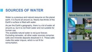 Water Supply PPT | PPTX