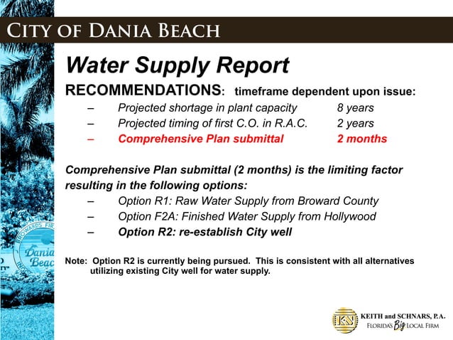 Water Supply Report | PPT