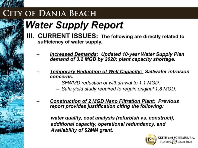 Water Supply Report | PPT