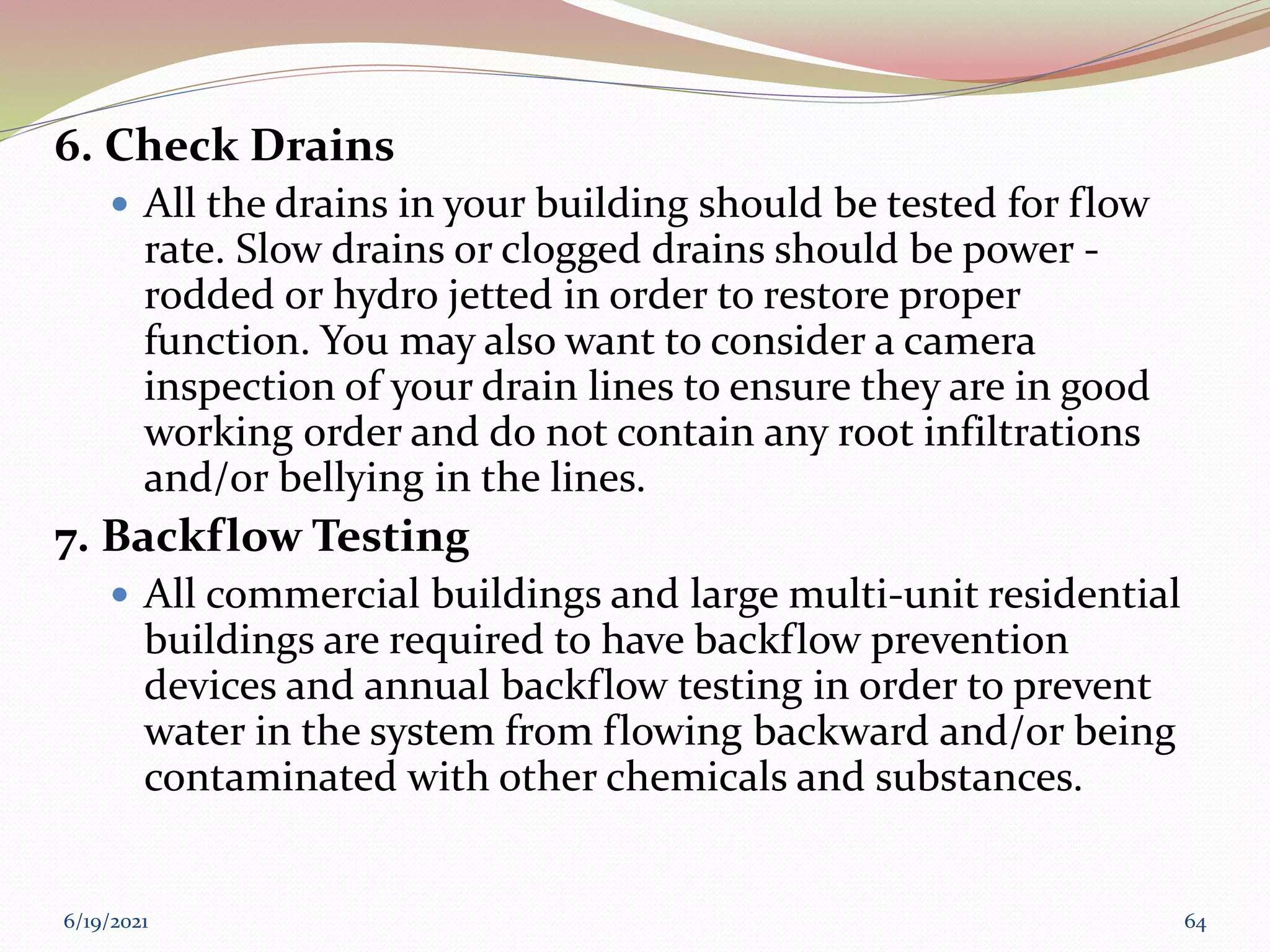 Water supply system (distribution system and house water plumbing) | PPTX
