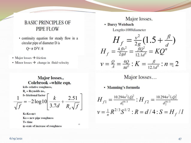 Water supply system (distribution system and house water plumbing ...