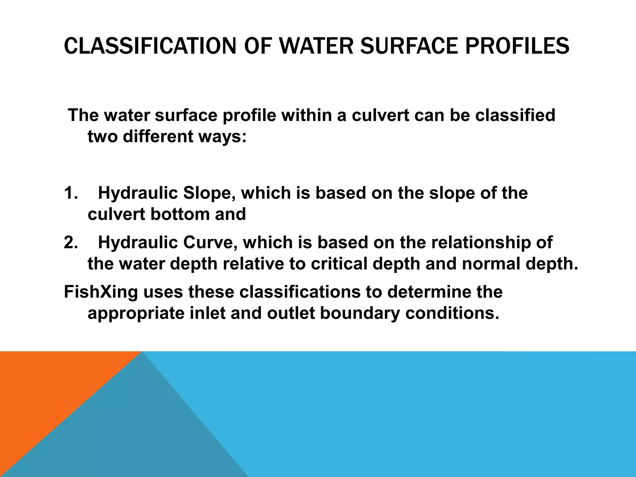 Water surface profiles | PPTX