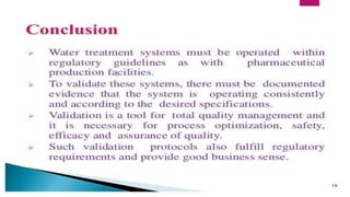 Water system (validation) | PPT