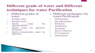 Water system (validation) | PPT