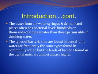 Dental water line system WDS | PPTX
