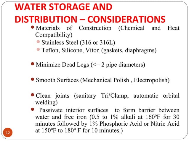 Water system validation | PPT