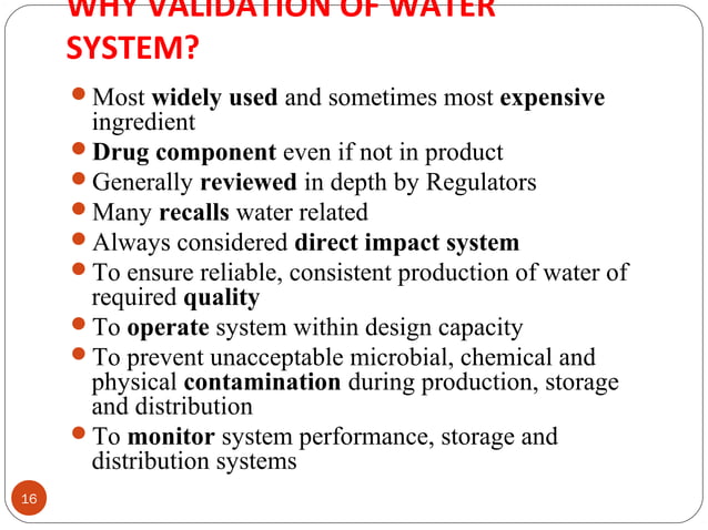 Water system validation | PPT