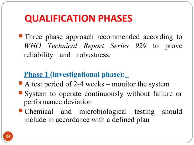 Water system validation | PPT