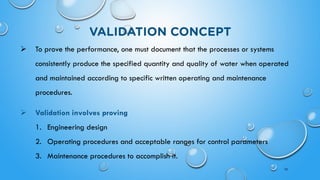 Water system validation. | PDF