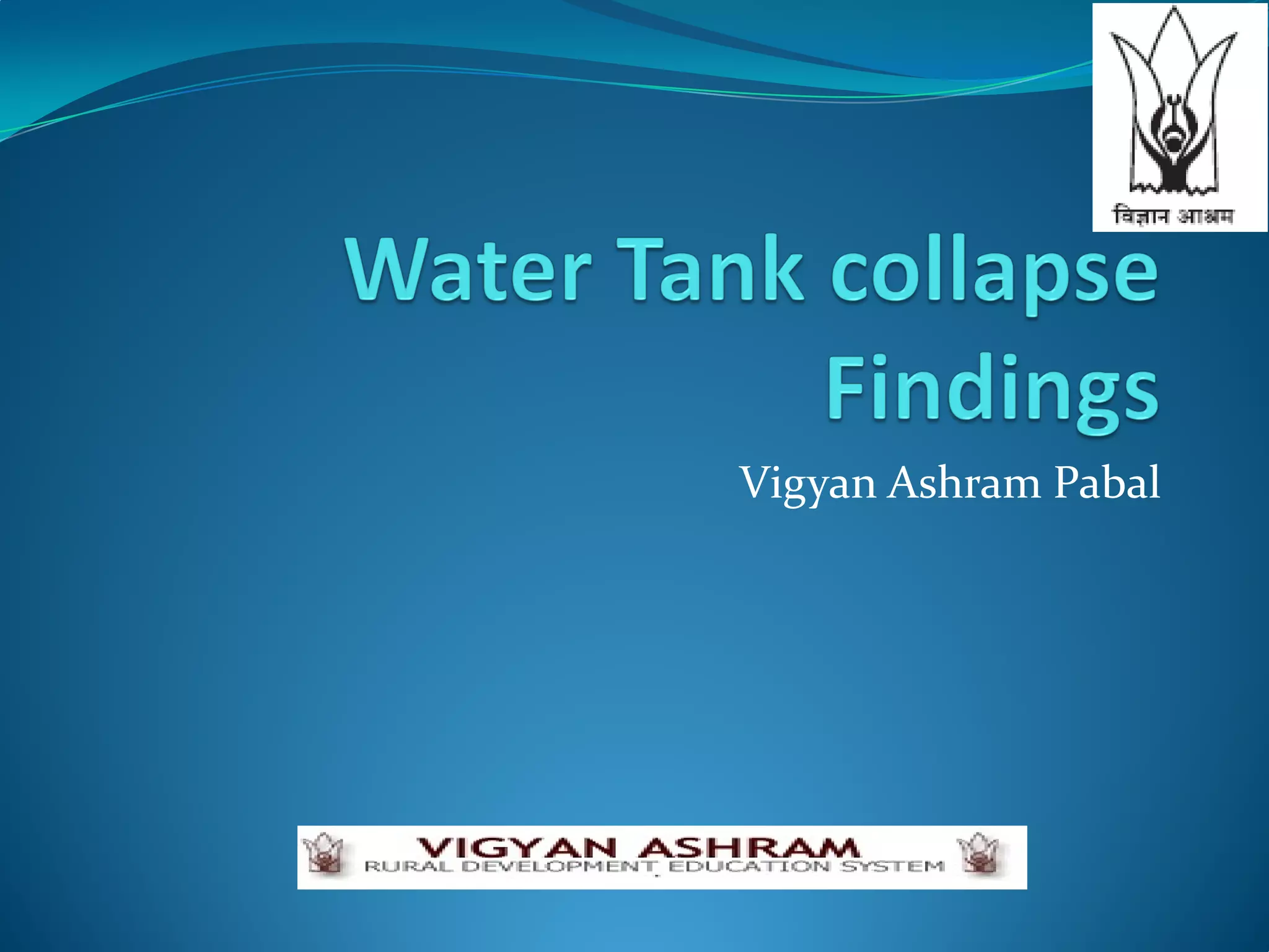 Water tank collapse findings | PDF