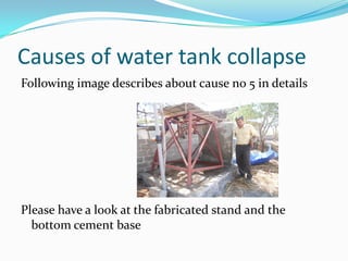Water tank collapse findings | PDF