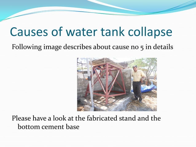 Water tank collapse findings | PDF | Civil Engineering Industry ...