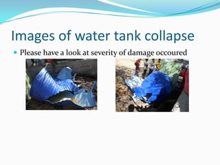 Water tank collapse findings | PDF