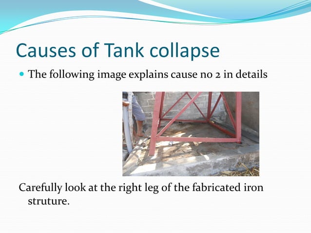 Water tank collapse findings | PDF | Civil Engineering Industry ...