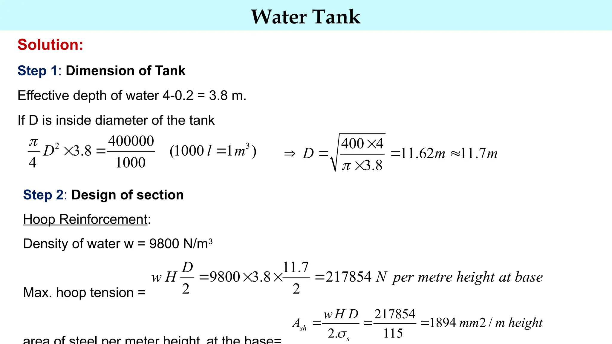 Water Tank Design civil engineering.pptx