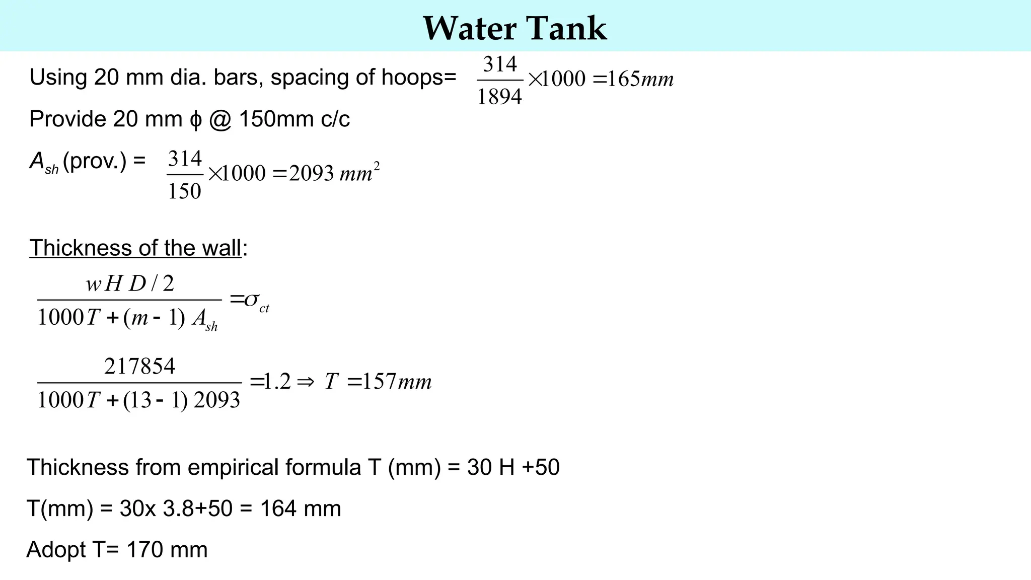Water Tank Design civil engineering.pptx