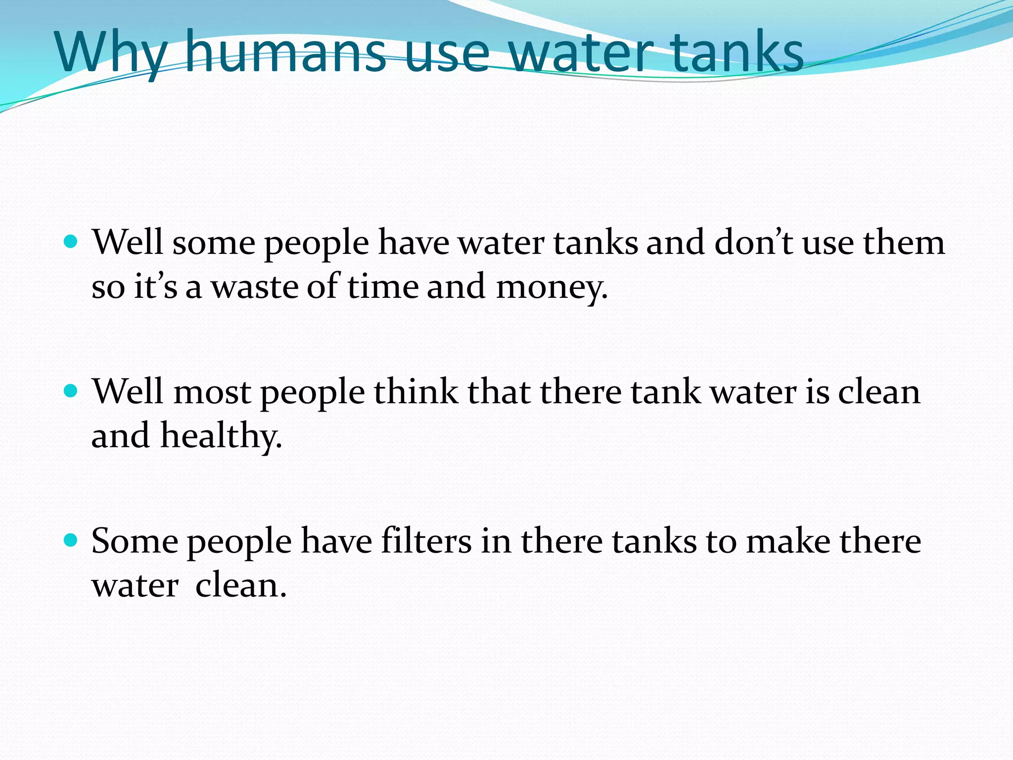 Water tanks | PPT