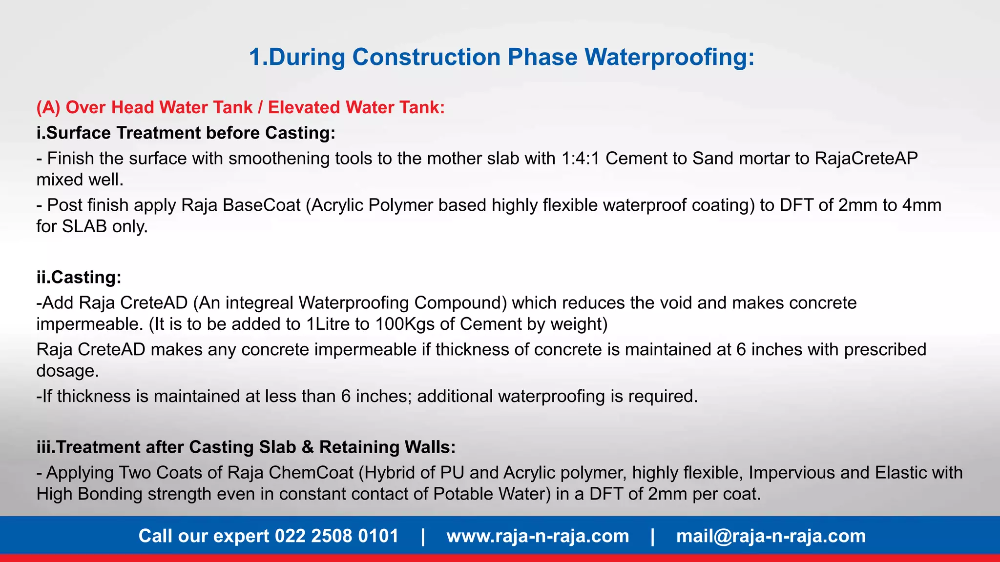 Water Tank Waterproofing | PPTX