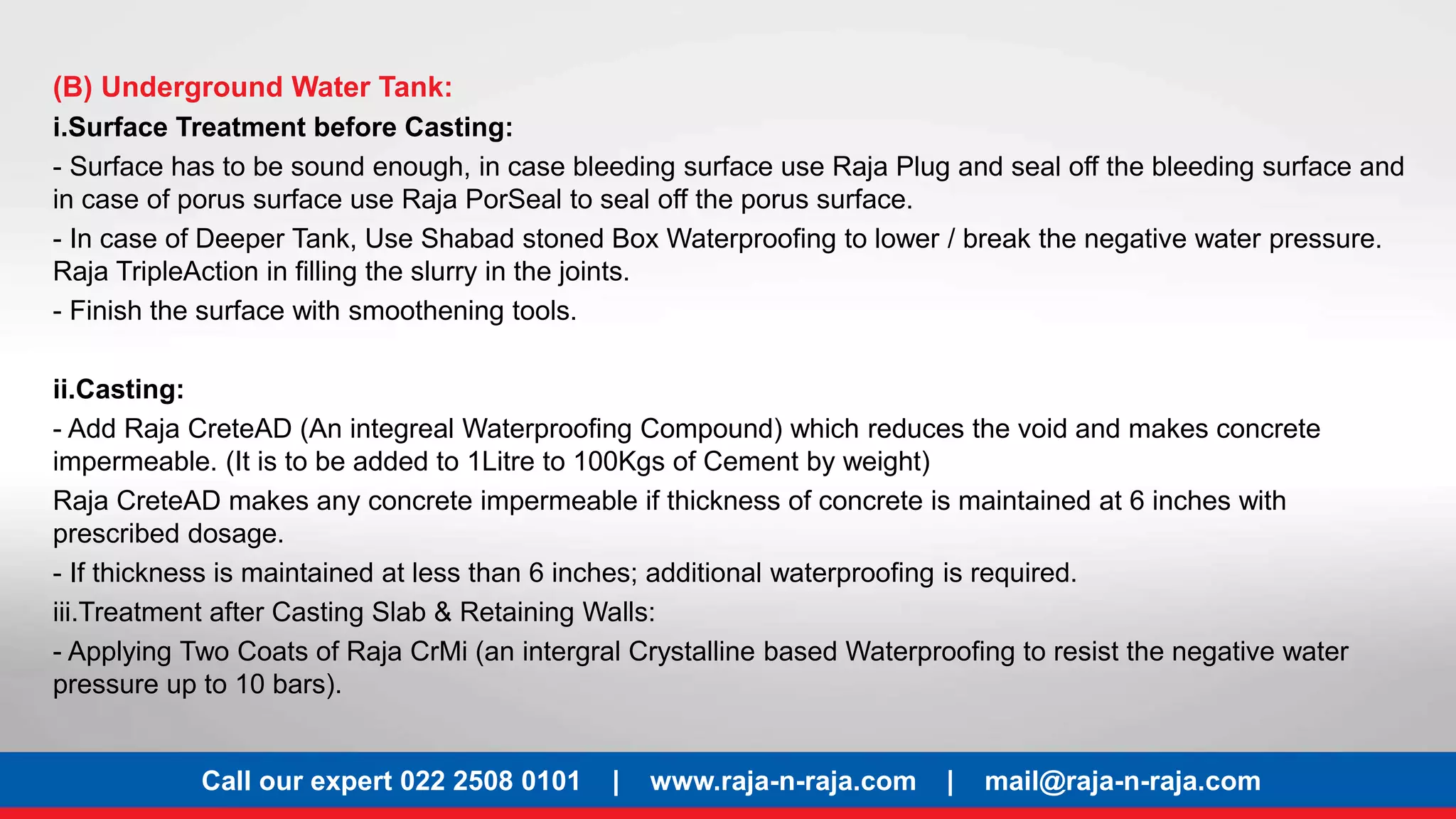Water Tank Waterproofing | PPTX
