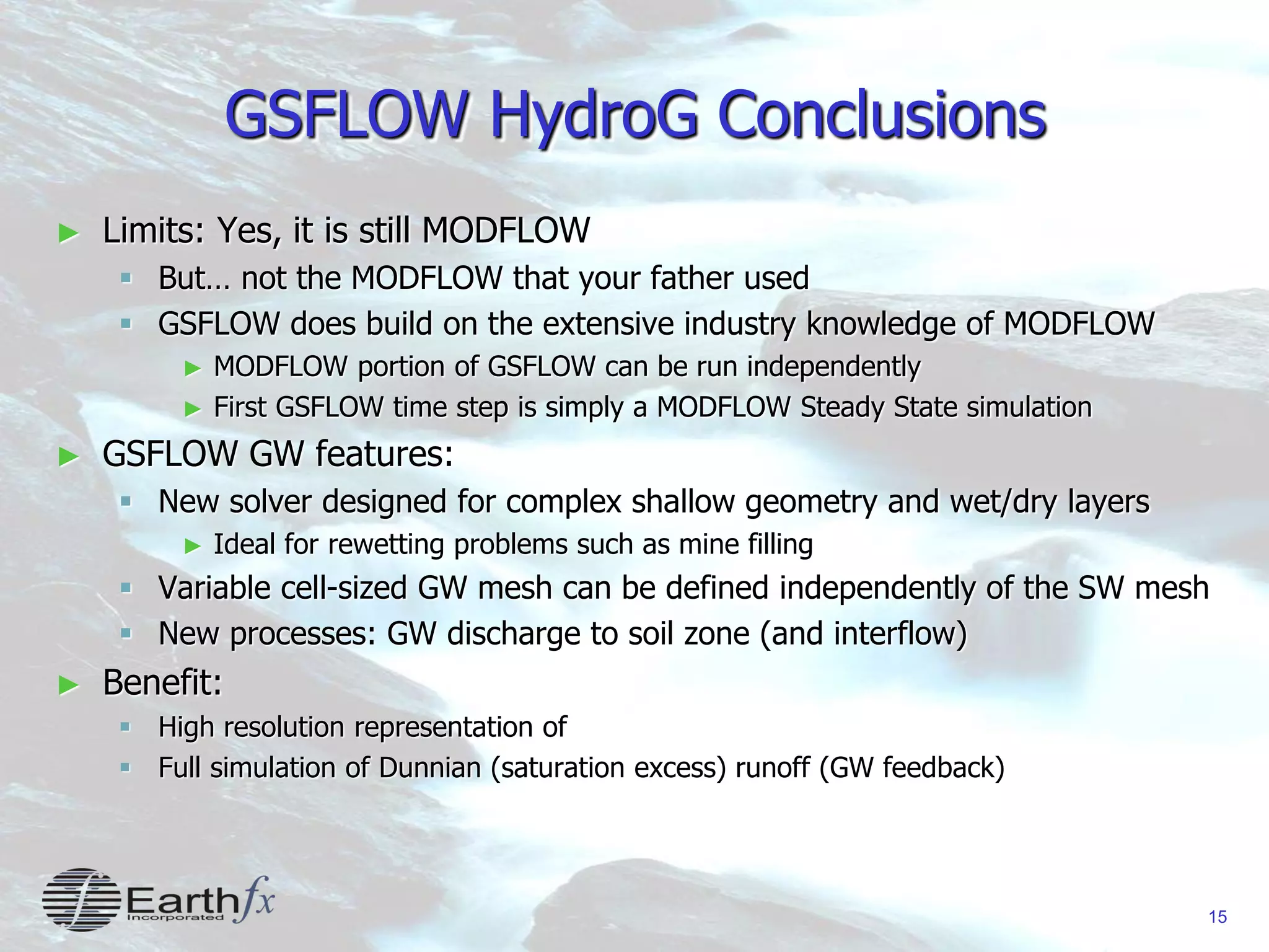 Integrated Surface Water and Groundwater Interaction Modelling using ...