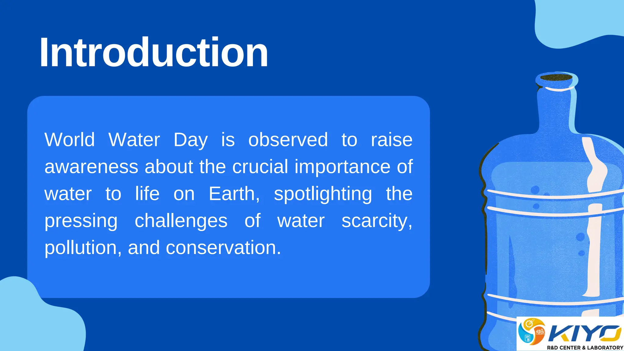 World Water Day 22 March 2024 - kiyorndlab | PDF