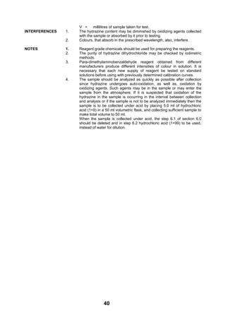Water test methods | DOC